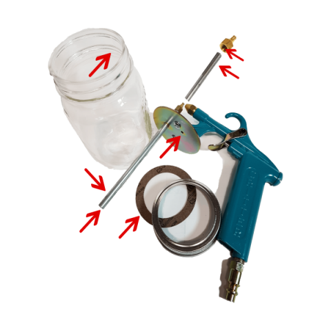 Critter Spray Products | Paint Spray Gun | 118 siphon gun